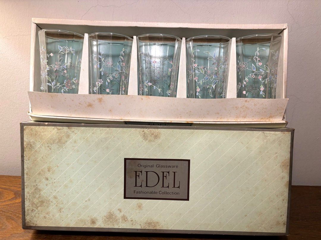 BNIB made in Japan Edel Fashionable Collection Original Glassware ...