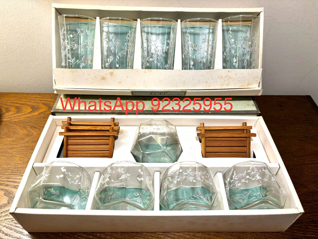 BNIB made in Japan Edel Fashionable Collection Original Glassware ...