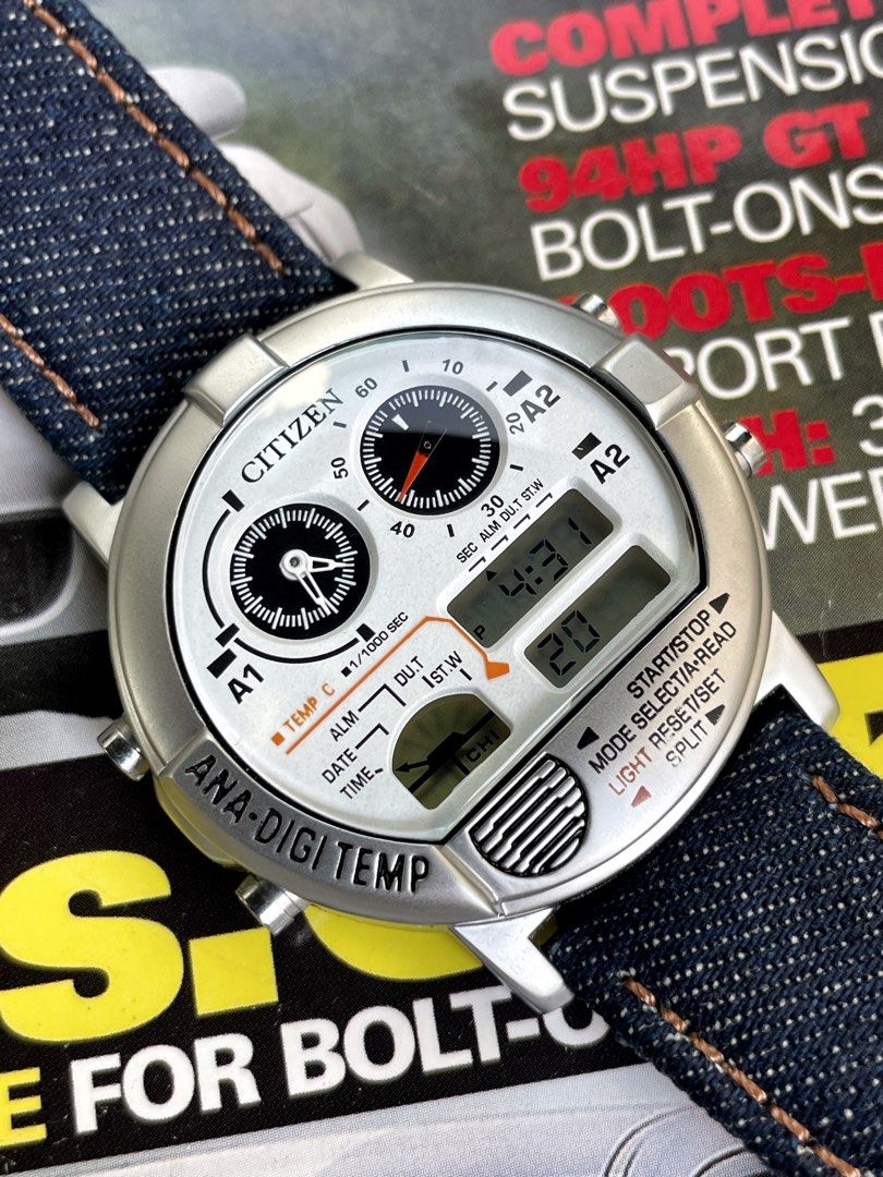 Citizen Ana-Digi Y2K Panda 🐼 | Ref. 8990-S116872 | Dual Time ...