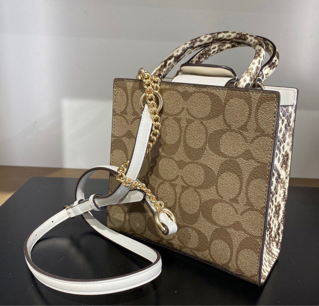 Coach Mini Pepper Crossbody in Signature Canvas, Luxury, Bags & Wallets ...