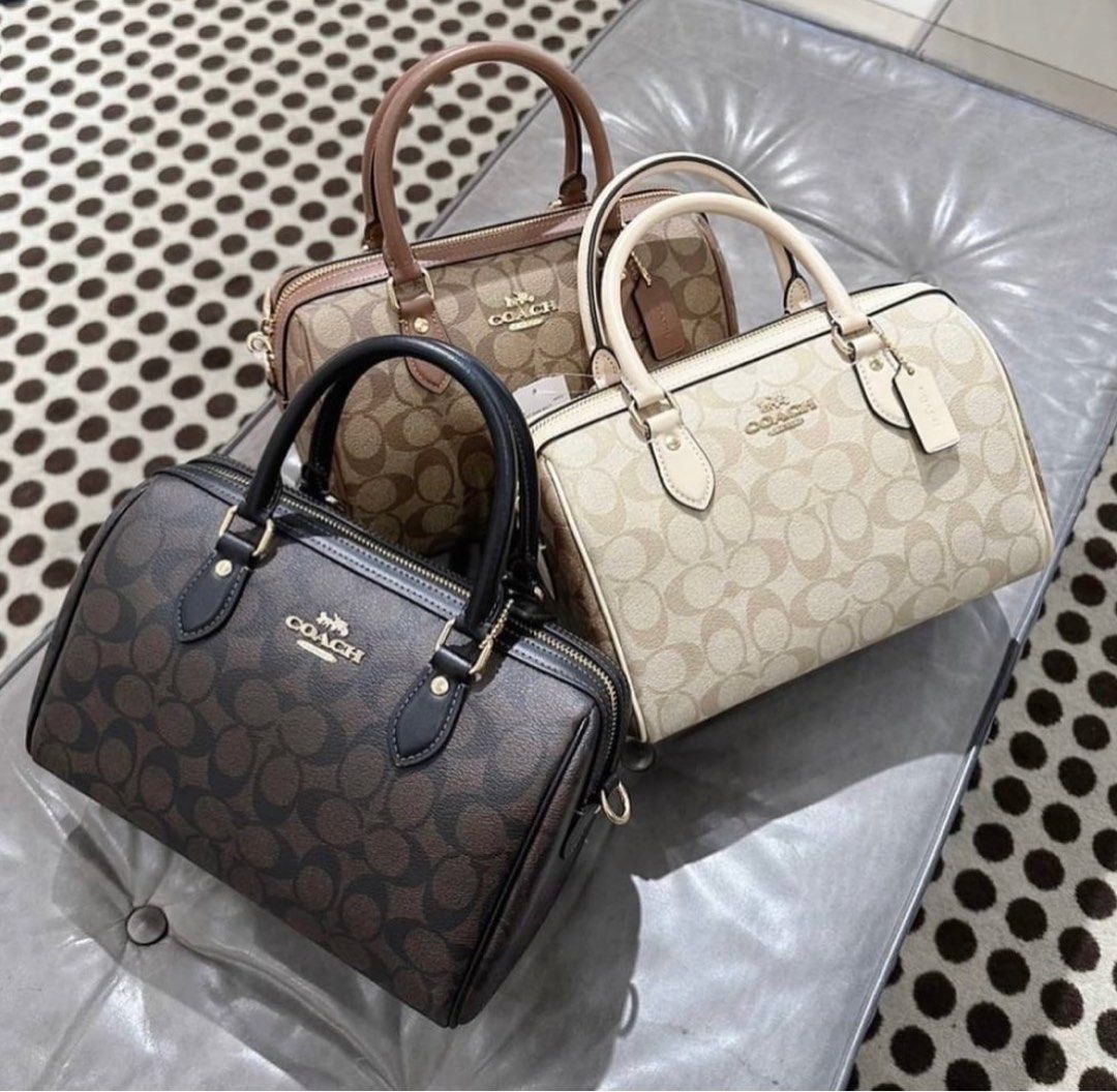 Coach Rowan Satchel in Signature Canvas, Luxury, Bags & Wallets on ...