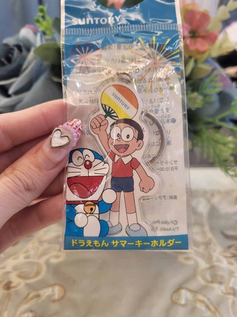Doraemon × Suntory Nobita Keychain, Hobbies & Toys, Toys & Games on ...