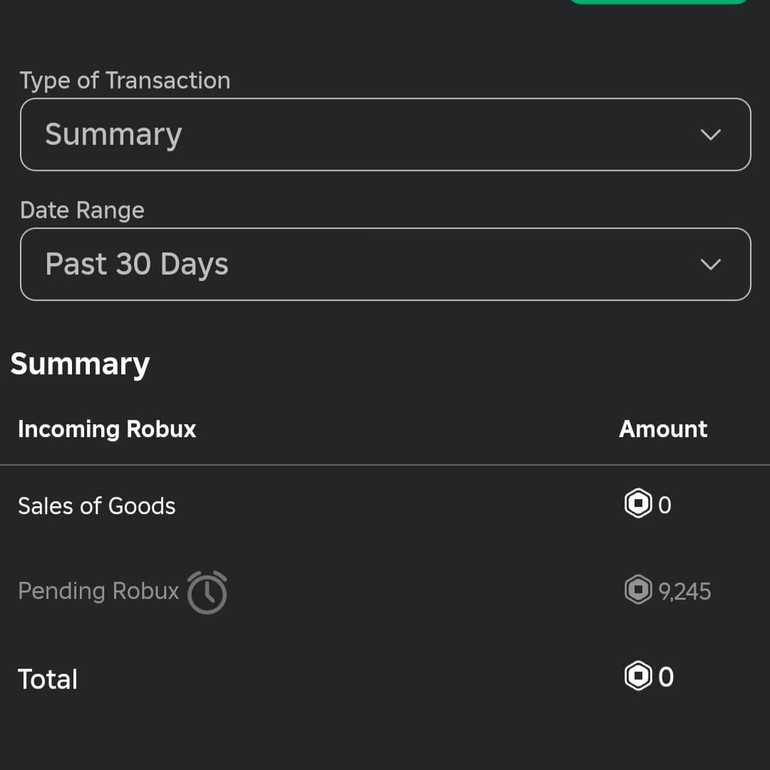 for sale 9245 robux (pend) with account, Video Gaming, Gaming ...