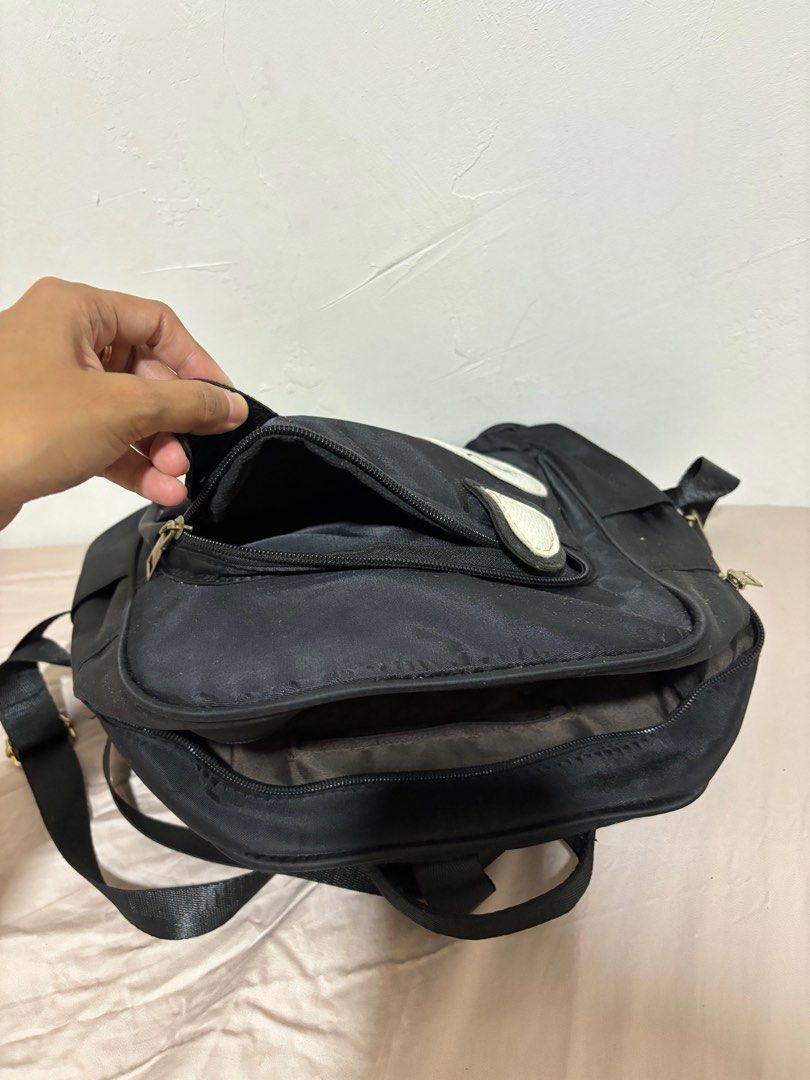 Foxy Black Backpack, Women's Fashion, Bags & Wallets, Backpacks on ...