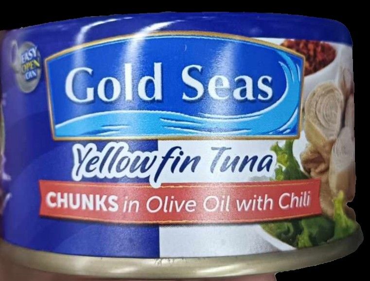 Gold Seas Yellowfin Tuna Chunks in Olive Oil with Chili 185g, Food ...