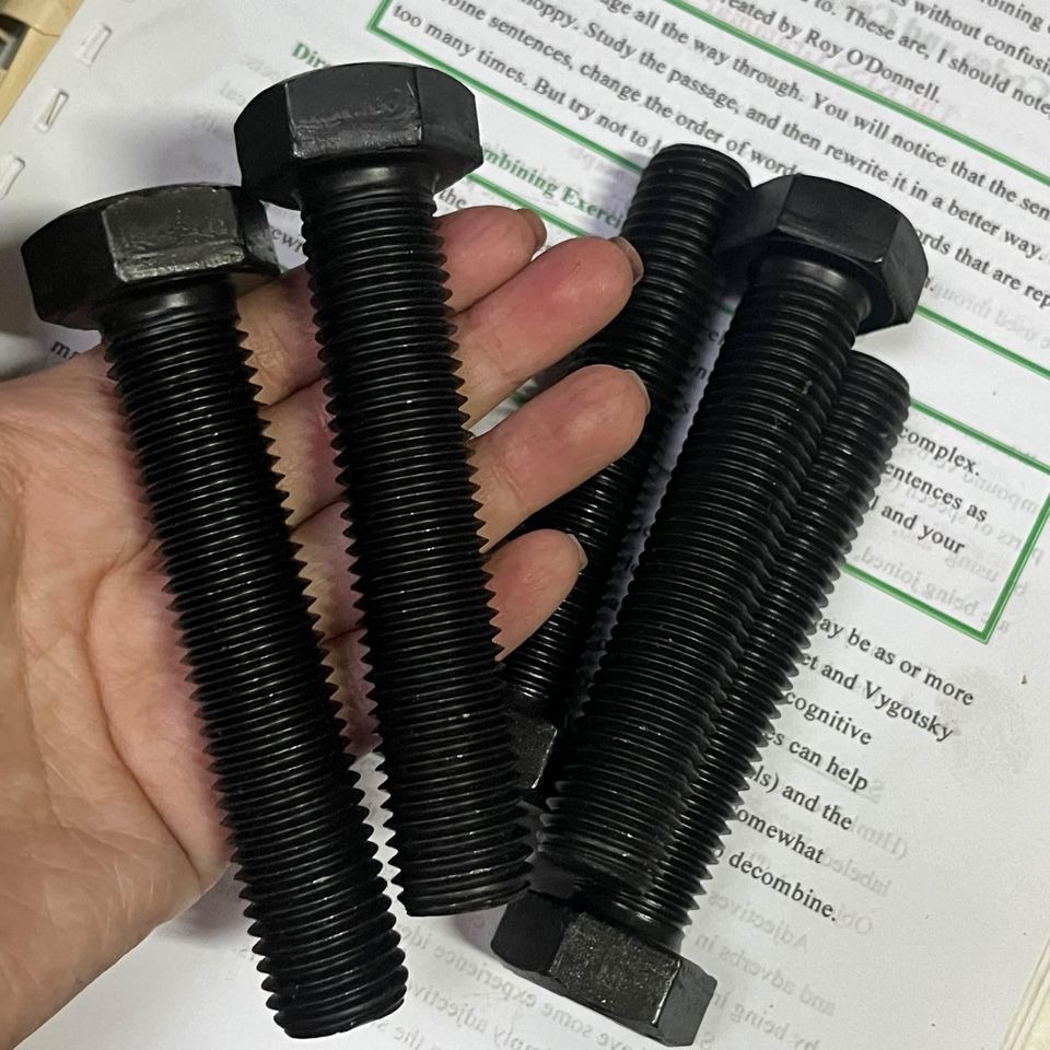 Gr8.8 Hi-Tensile Hex Bolt Full Thread M20 Big sizes Black Construction ...