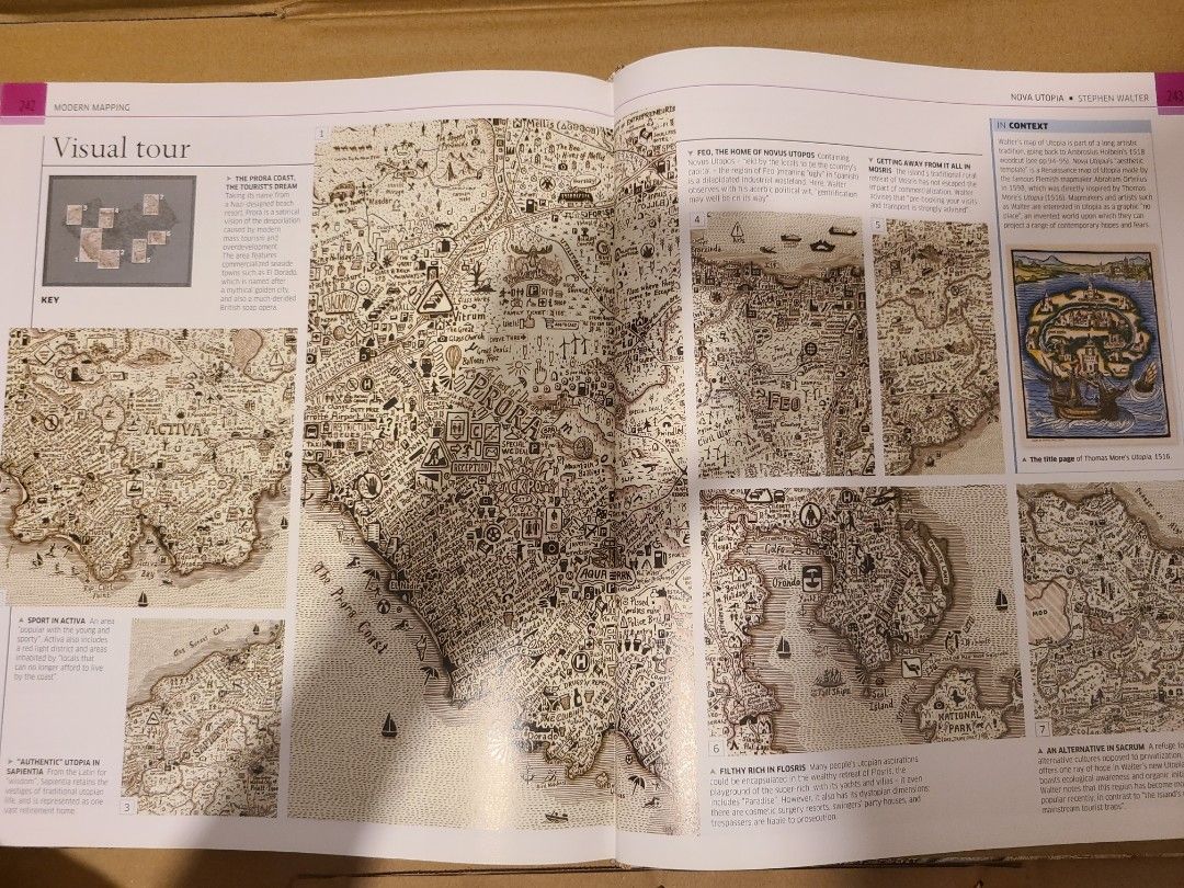 Great maps 地圖 書 古時地圖 文化變遷, 興趣及遊戲, 書本 & 文具, 書本及雜誌 - 旅遊書 - Carousell