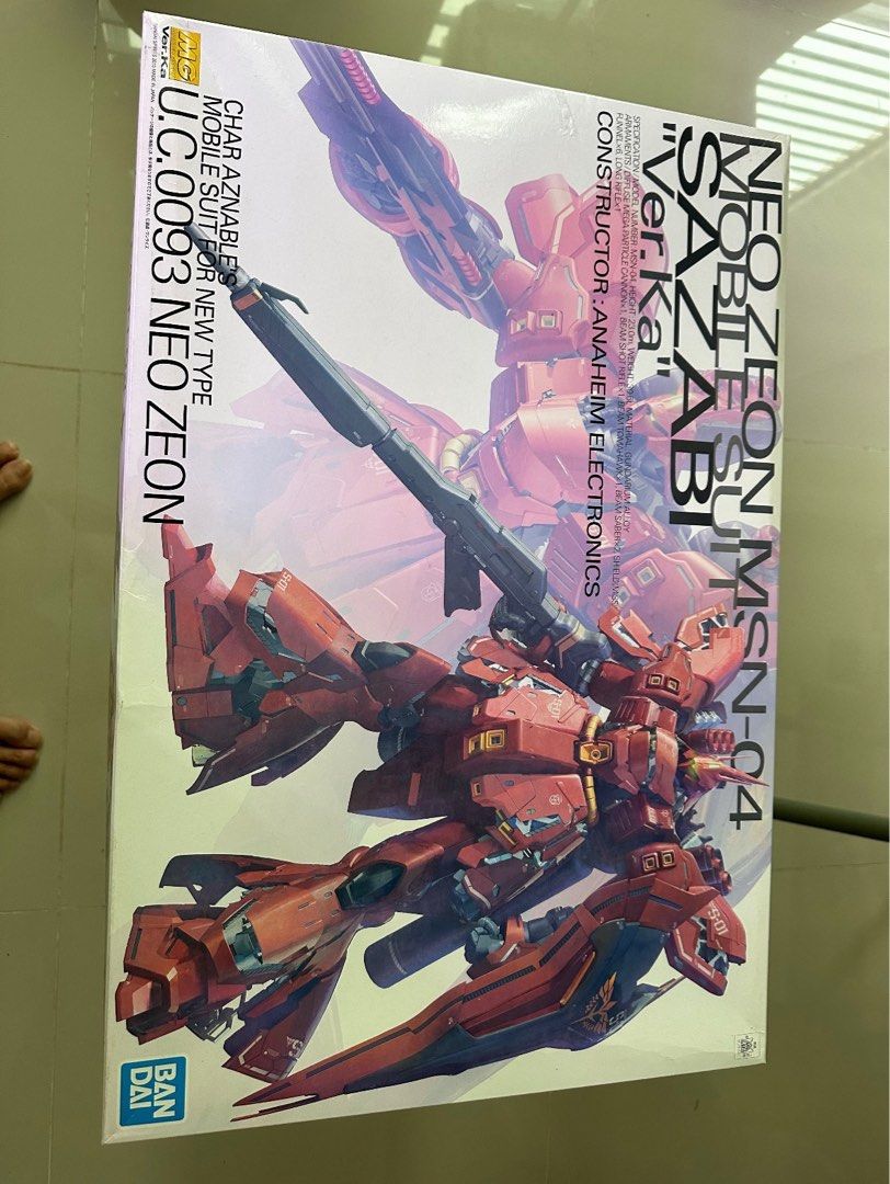 Gundam SAZABI Ver Ka MG Bandai, Hobbies & Toys, Toys & Games on Carousell