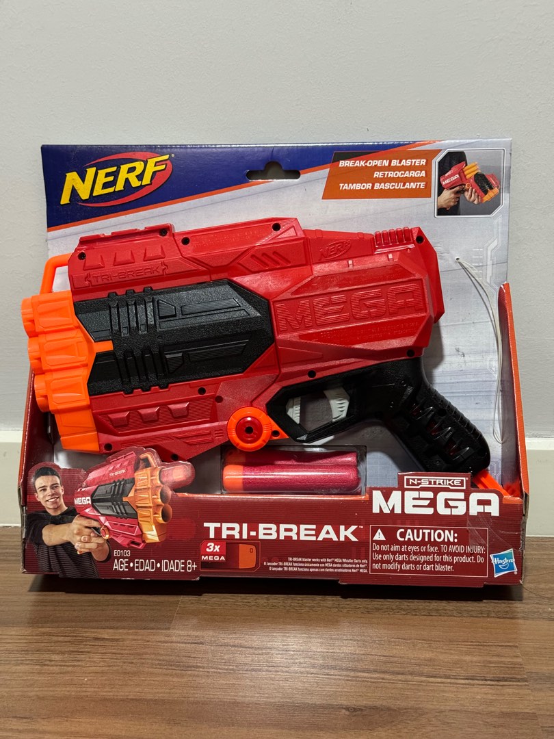 Hasbro Nerf Mega Tri-Break Blaster, Hobbies & Toys, Toys & Games on ...