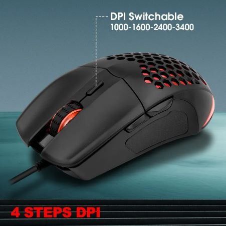 Inplay Usb Wired Rgb Gaming Mouse For Laptop Pc Desktop Computer M066 ...