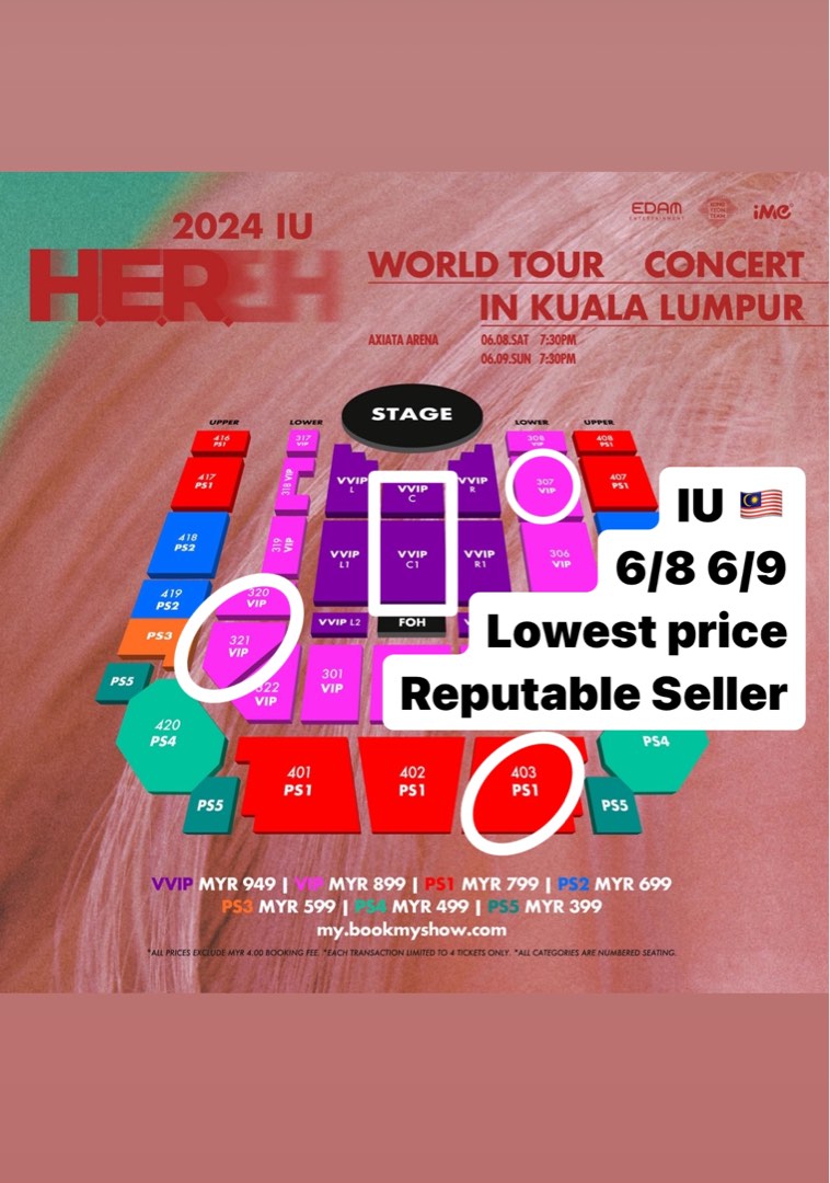 IU VIP PS1, Tickets & Vouchers, Event Tickets on Carousell
