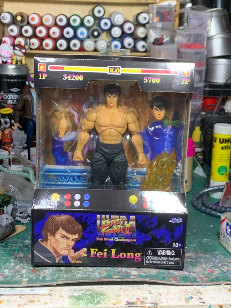 Jada toys Street Fighter II Fei Long , 興趣及遊戲, 玩具 & 遊戲類 - Carousell