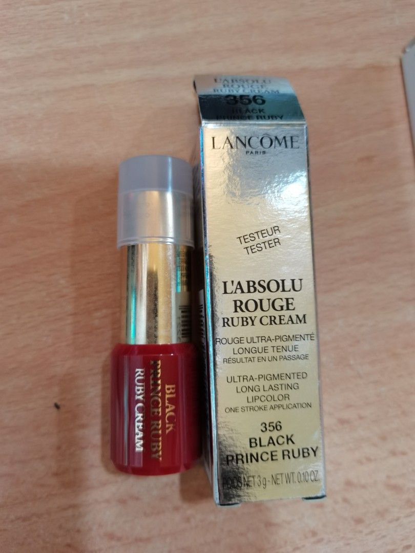 Lancome Labsolu Rouge Ruby Cream #356 Black Prince Ruby, Beauty ...