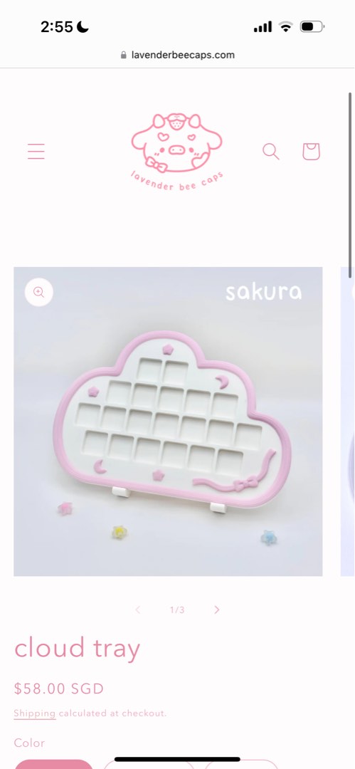 Lavender Bee Caps Cloud Tray (Sakura), Computers & Tech, Parts ...