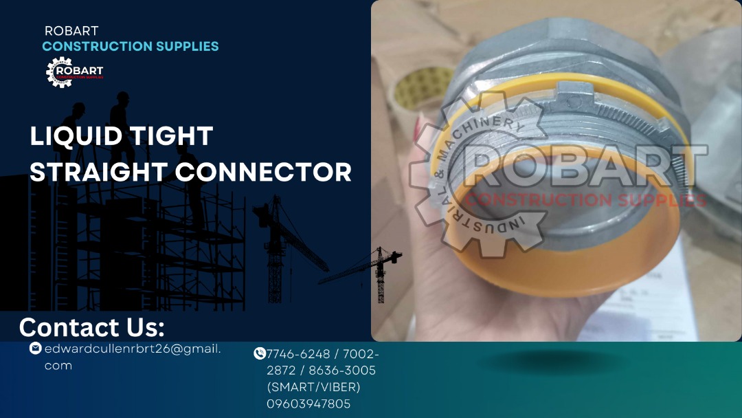 Liquid Tight Straight Connector, Commercial & Industrial, Construction ...