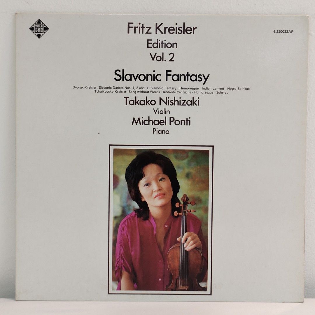 LP Vinyl 黑膠 Fritz Kreisler - Takako Nishizaki/Michael Ponti, Hobbies & Toys, Music & Media ...