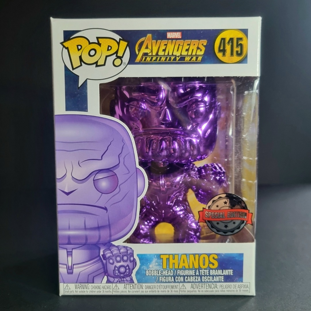 LIMITED EDITION Marvel Avengers - Thanos Purple Chrome Exclusive Funko ...