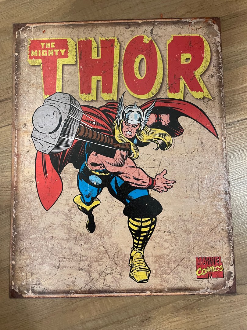 Metal posters (Marvel, Coca Cola, Thor, Justice League), Hobbies & Toys ...