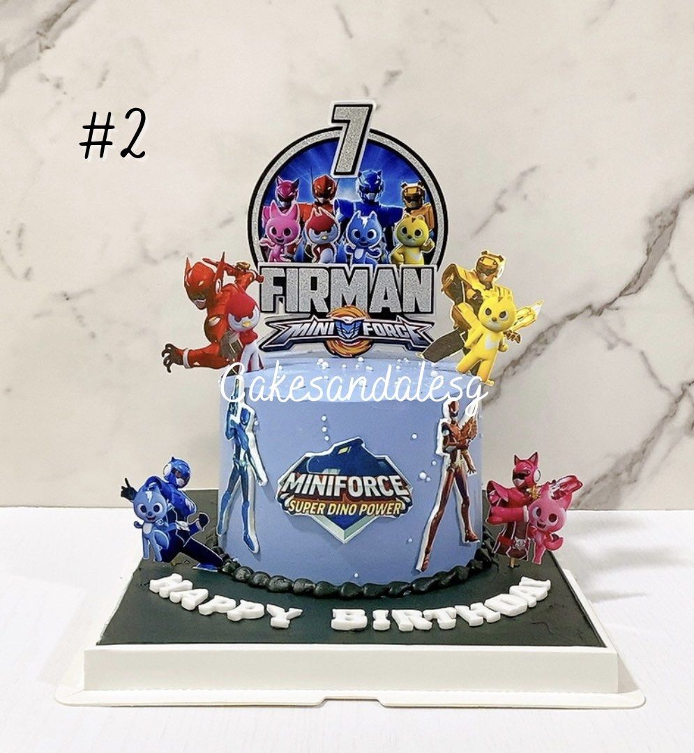 Miniforce Cake [Design #2], Food & Drinks, Homemade Bakes on Carousell