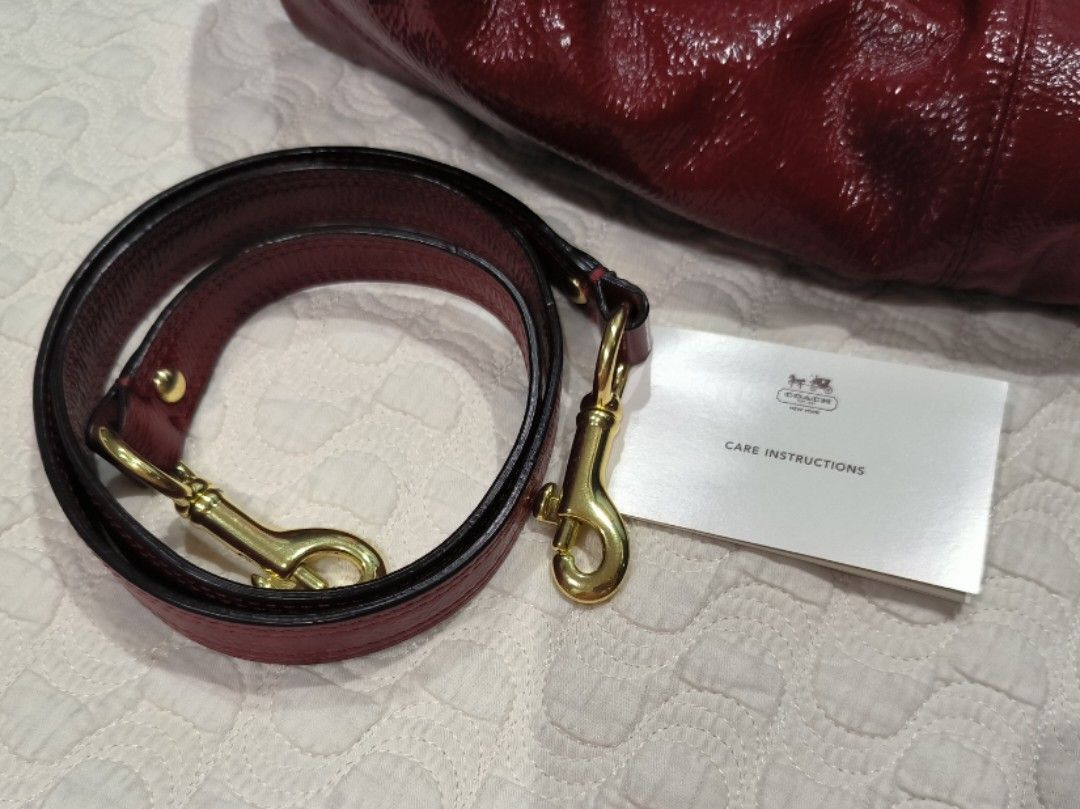 Nego authentic coach shoulder and sling patent leather bag, Women's ...