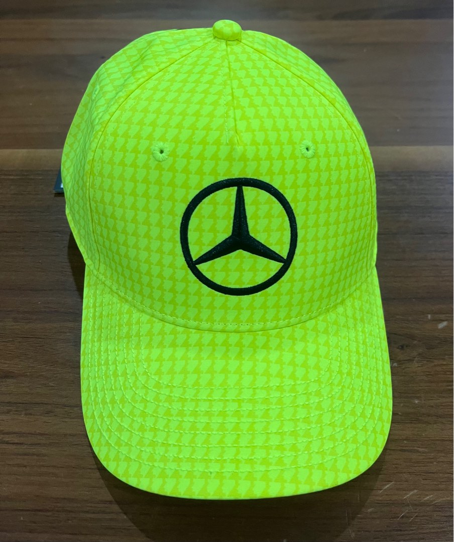 Neon yellow Mercedes PETRONAS F1 cap, Men's Fashion, Watches ...