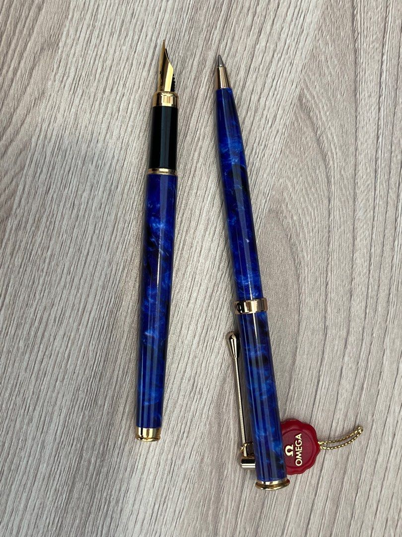 OMEGA fountain pen and ball pen set, Hobbies & Toys, Stationery & Craft ...