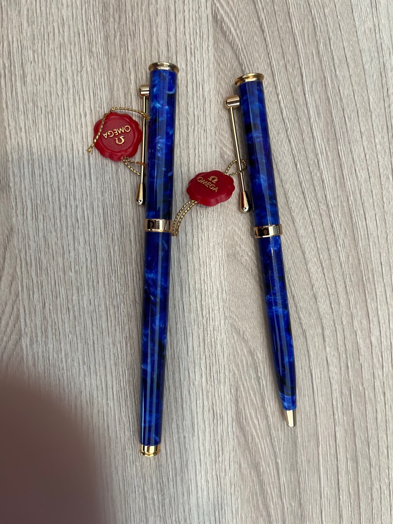 OMEGA fountain pen and ball pen set, Hobbies & Toys, Stationery & Craft ...