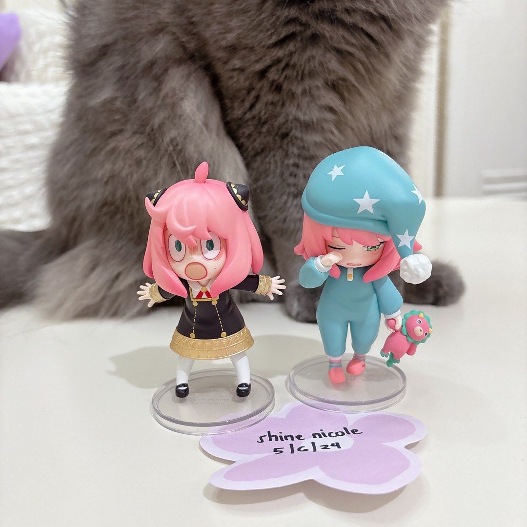popmart spy x family anya forger sleepy & shocked, Hobbies & Toys, Toys ...