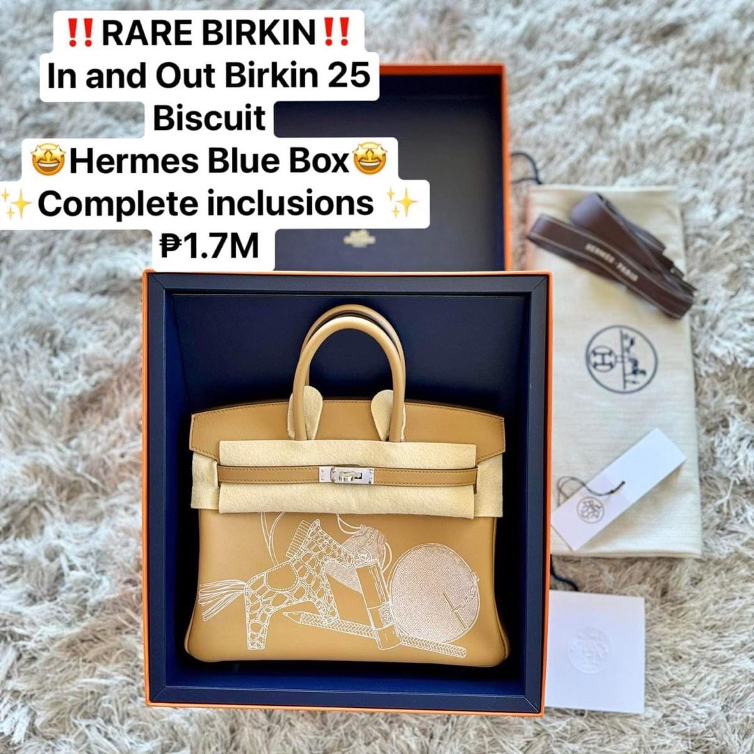 Rare birkin - Hermes box, Luxury, Bags & Wallets on Carousell