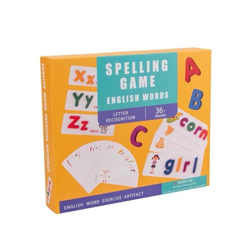 (Ready Stock)Spelling Word Games Early Learning Education Toy Children ...