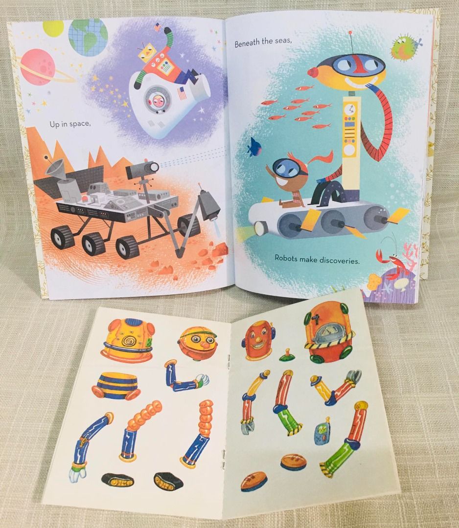 Robots, Robots Everywhere! Children's Book with Create Your Own Robot ...