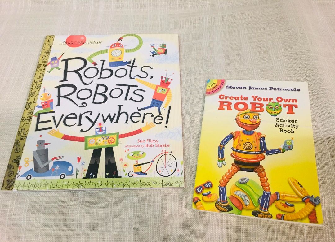 Robots, Robots Everywhere! Children's Book with Create Your Own Robot ...