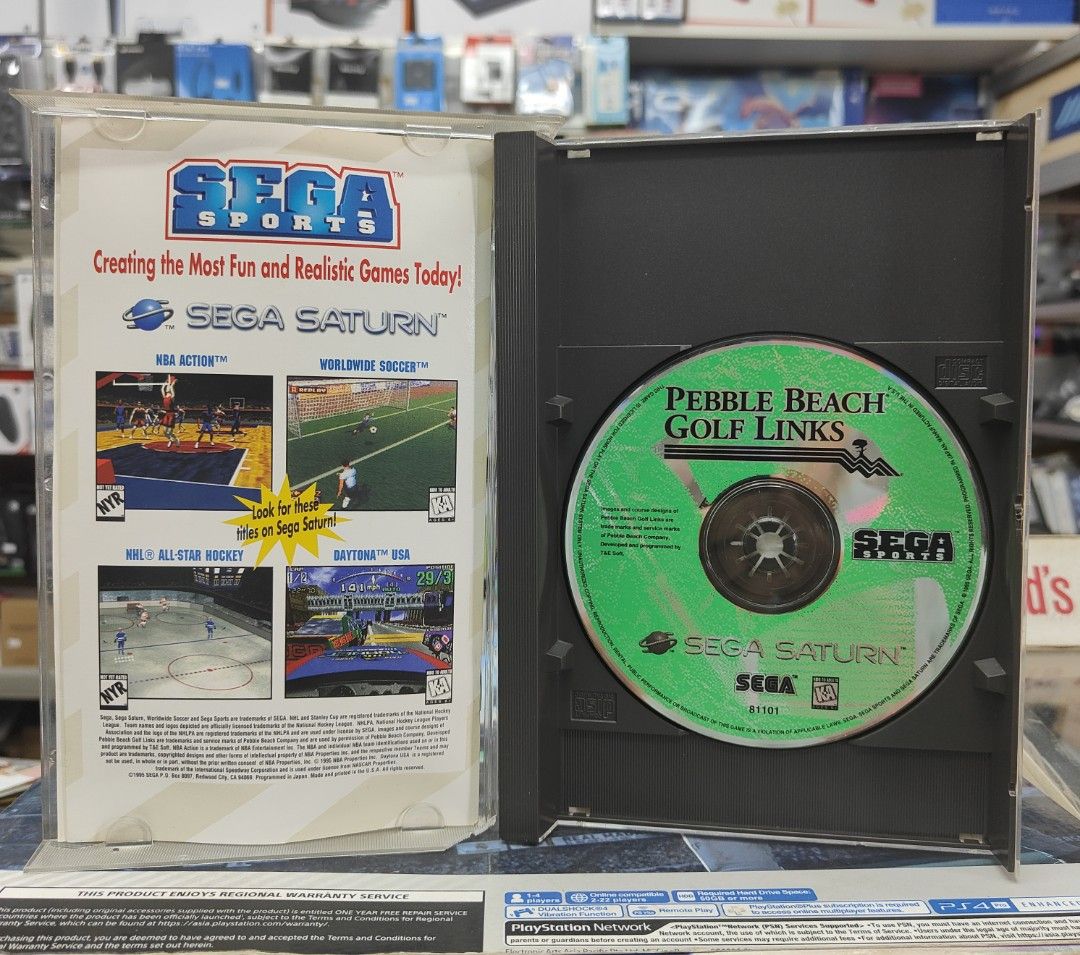 Sega Saturn Pebble Beach Golf Links, Video Gaming, Video Games, Others ...