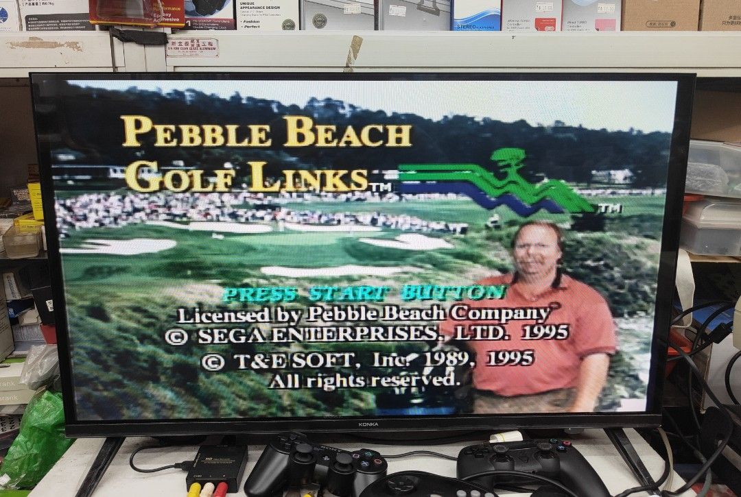 Sega Saturn Pebble Beach Golf Links, Video Gaming, Video Games, Others ...
