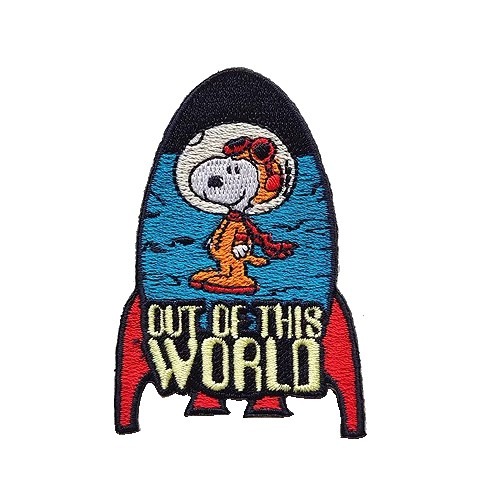 Snoopy Moon Space Nasa Iron-On Patch, Hobbies & Toys, Stationery ...