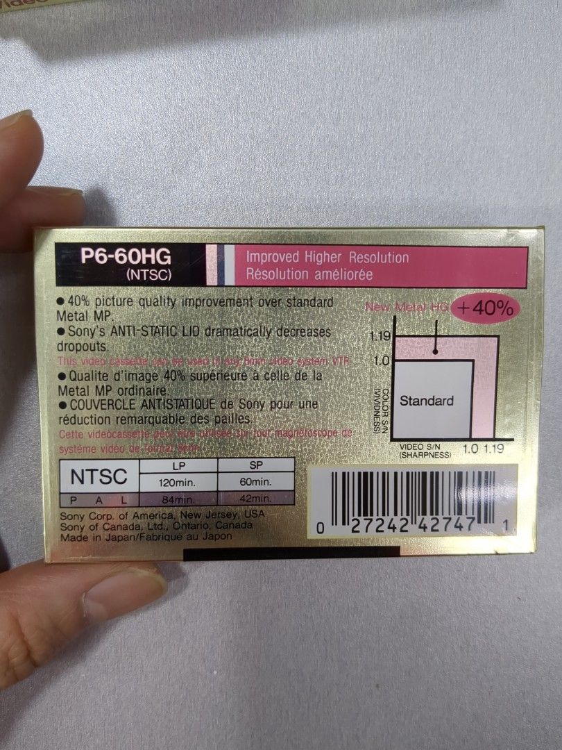 Sony Video Cassette P6-60HG, Audio, Other Audio Equipment on Carousell
