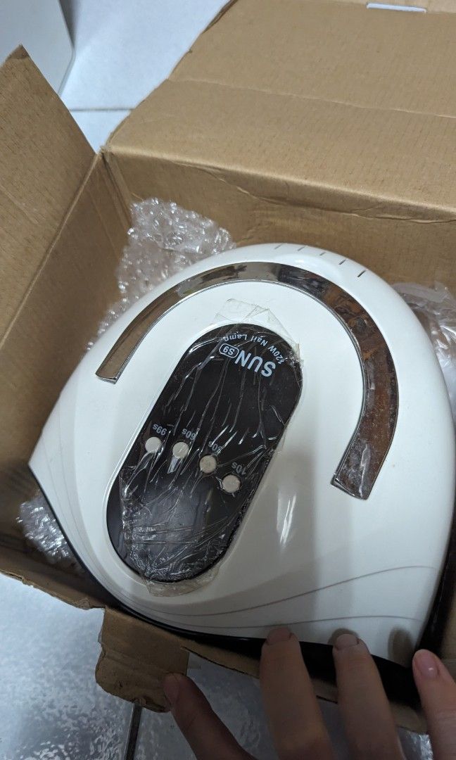 Sun s9 120w 光療指甲 光療燈 手腳都可使用 含色膠 封層 底膠, 香水、美妝、保養, 美甲、手部保養在旋轉拍賣