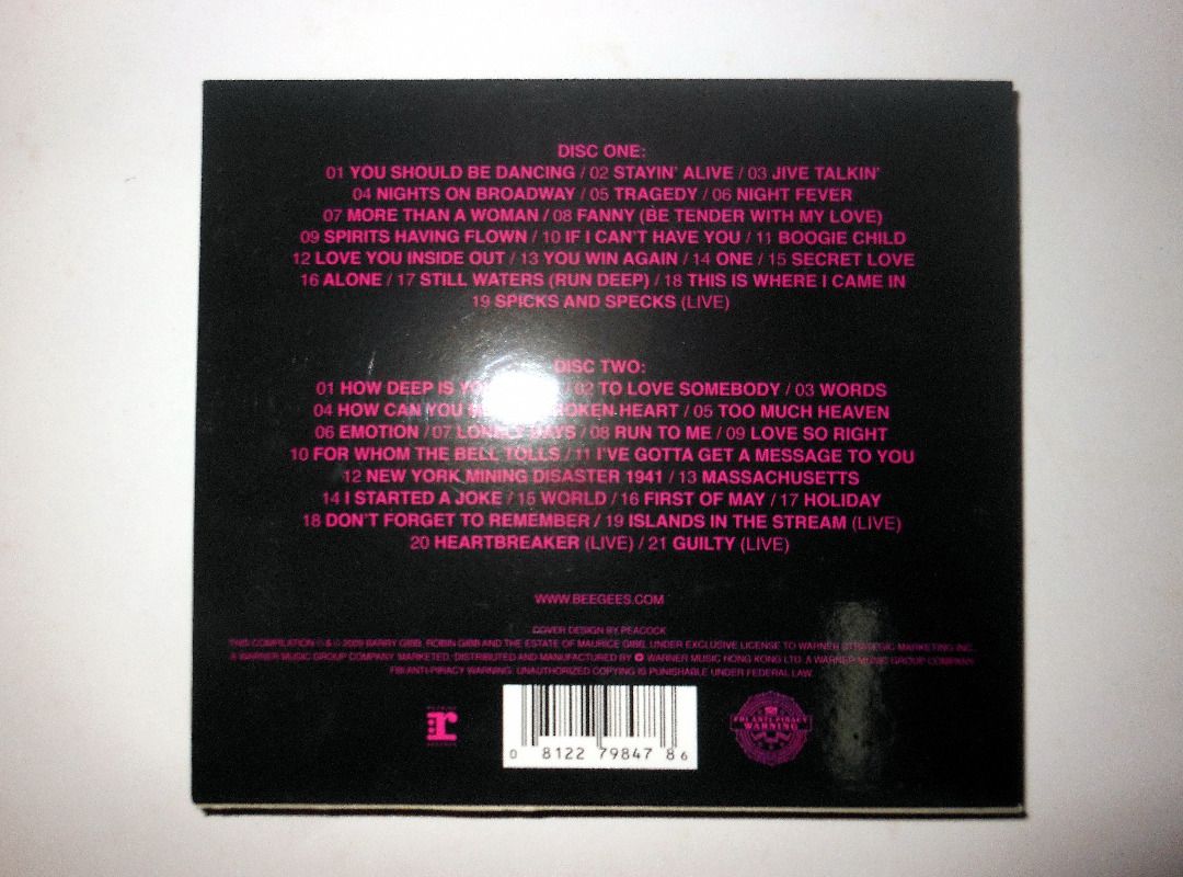 The Ultimate BEE GEES 2x CD BOX 精選歌曲, 專輯大碟(雙CD版)!, 興趣及遊戲, 音樂、樂器 & 配件 ...