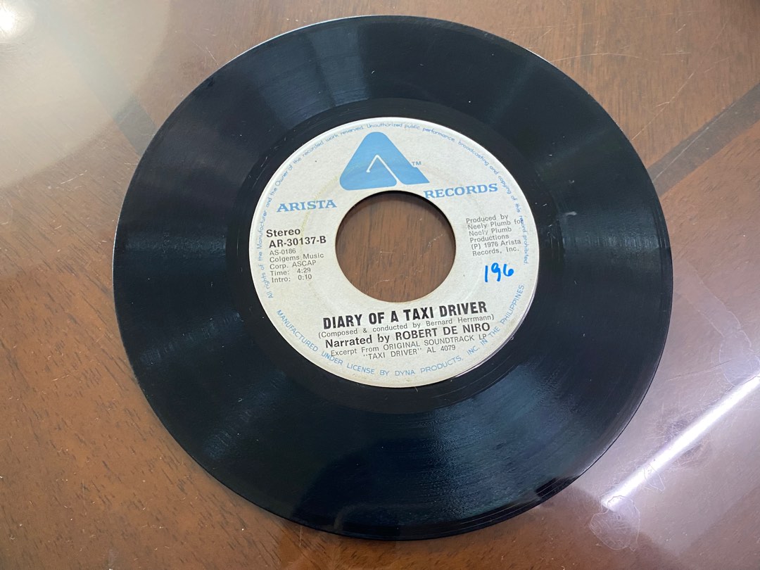 THEME FROM TAXI DRIVER / DIARY OF A TAXI DRIVER - Philippines Original ...