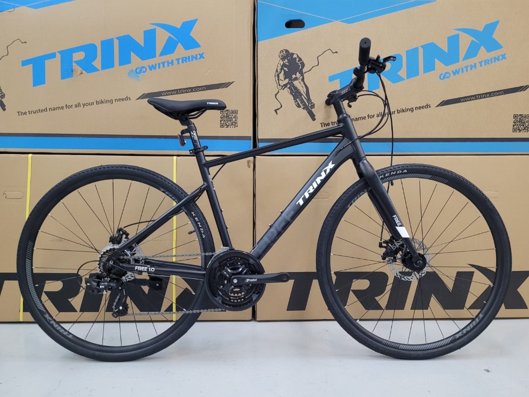 《免費送貨》TRINX FREE 1.1 - 21速 碟剎 700C 鋁合金 平把 公路車, 運動產品, 單車及配件, 單車 - Carousell