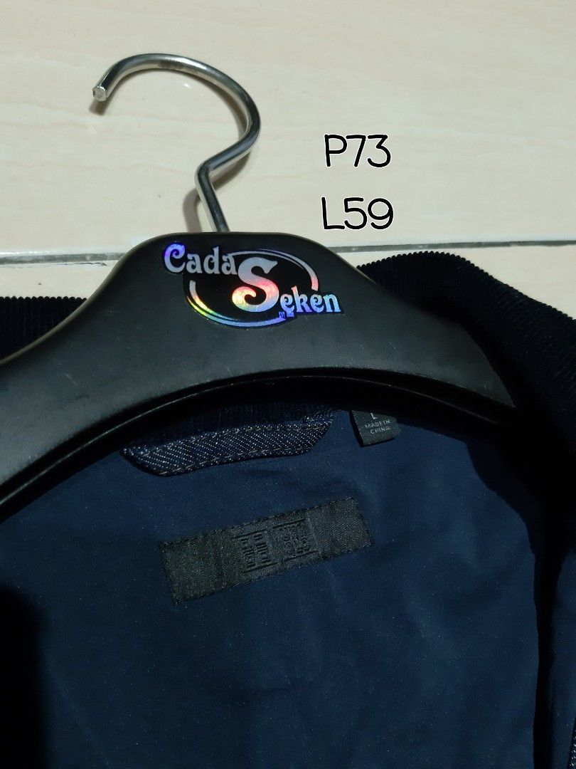 Uniqlo denim Utility Work Jacket, Fesyen Pria, Pakaian , Baju Luaran di ...