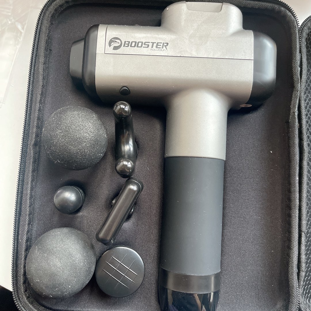 【USED】Booster Body Massage Gun, Sports Equipment, Other Sports ...