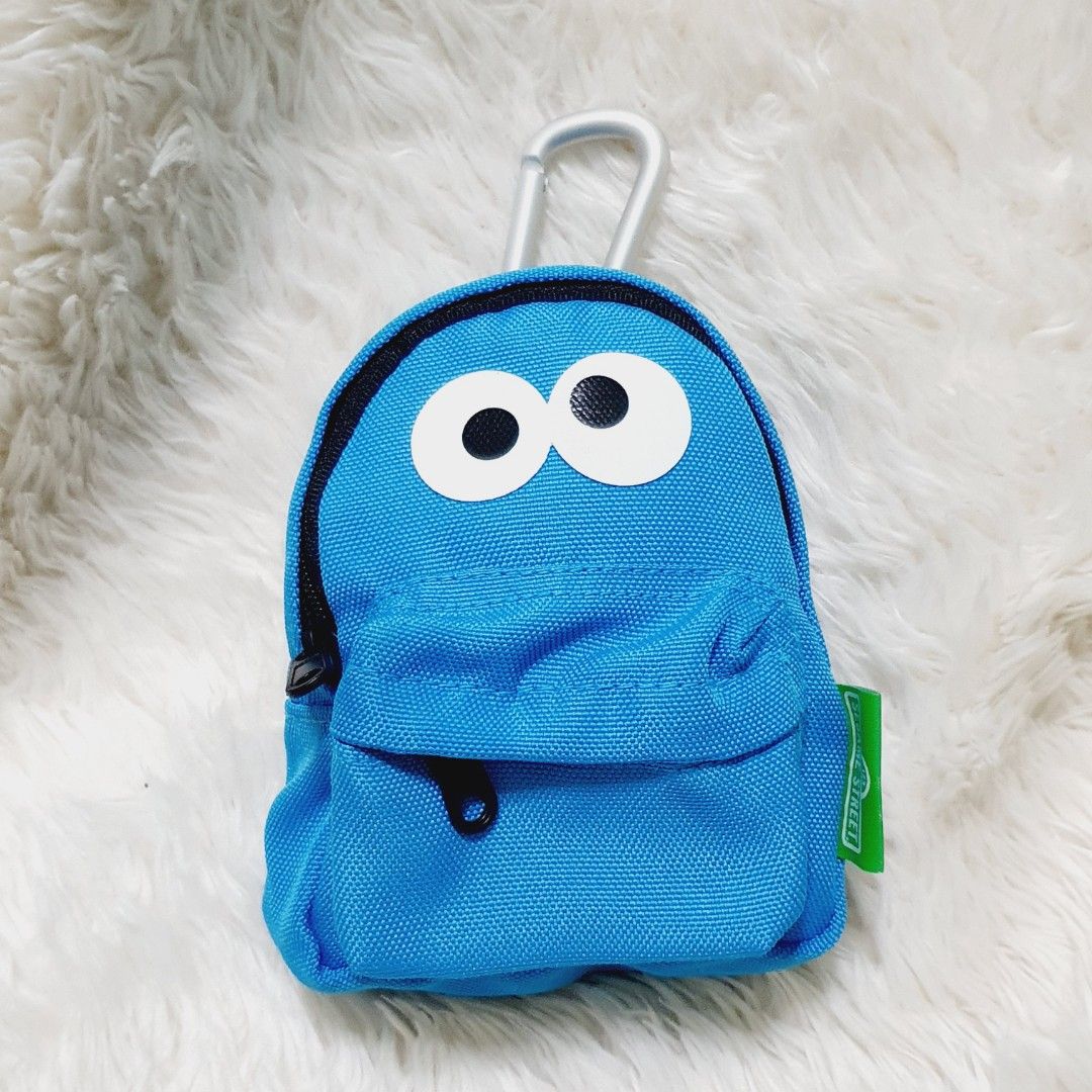 USJ Universal Studios Japan Sesame Street Cookie Monster Mini Bagpack Pouch, Women's Fashion ...