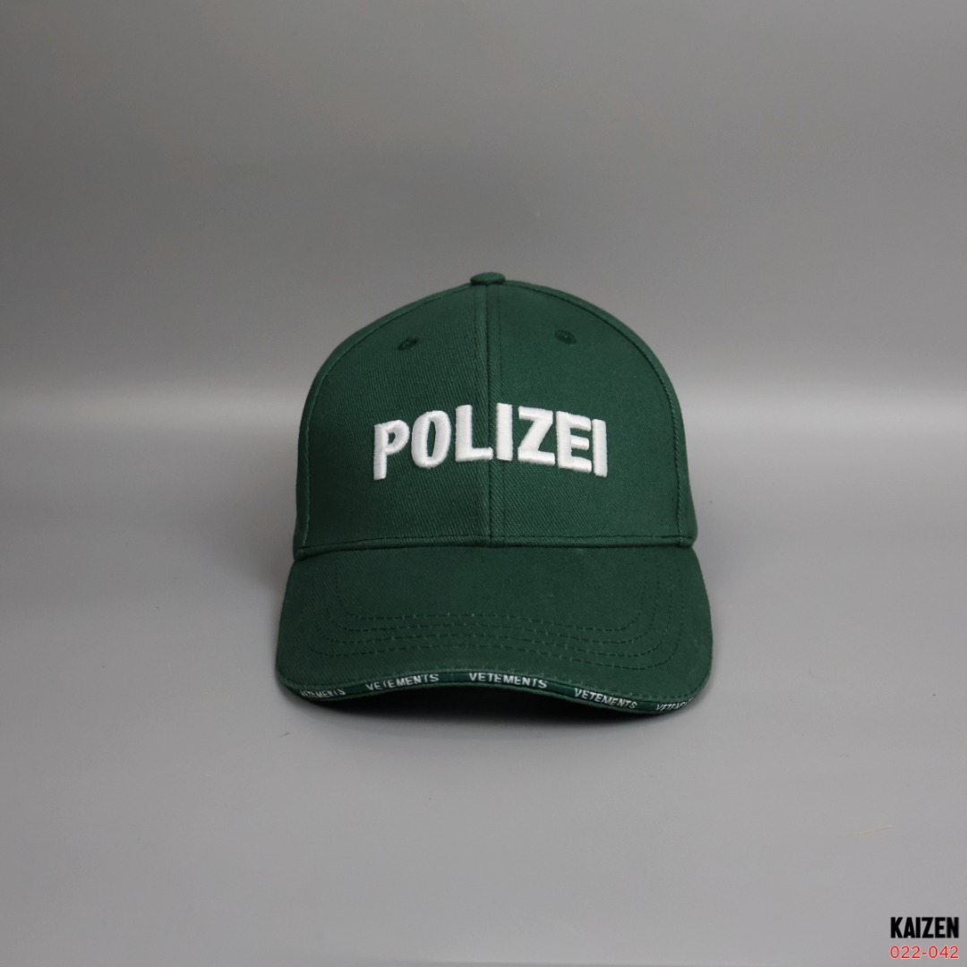 VETEMENTS - POLIZEI CAP, Men's Fashion, Watches & Accessories, Caps ...