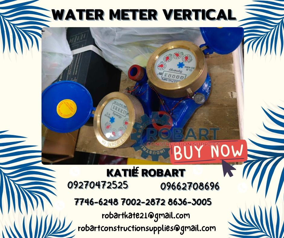 WATER METER VERTICAL, Commercial & Industrial, Construction Tools ...