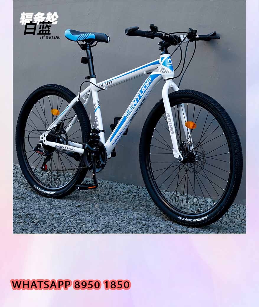 26 inch 21 Speeds Sentuor [White] Mountain Bike MTB 26" Bicycle add ...