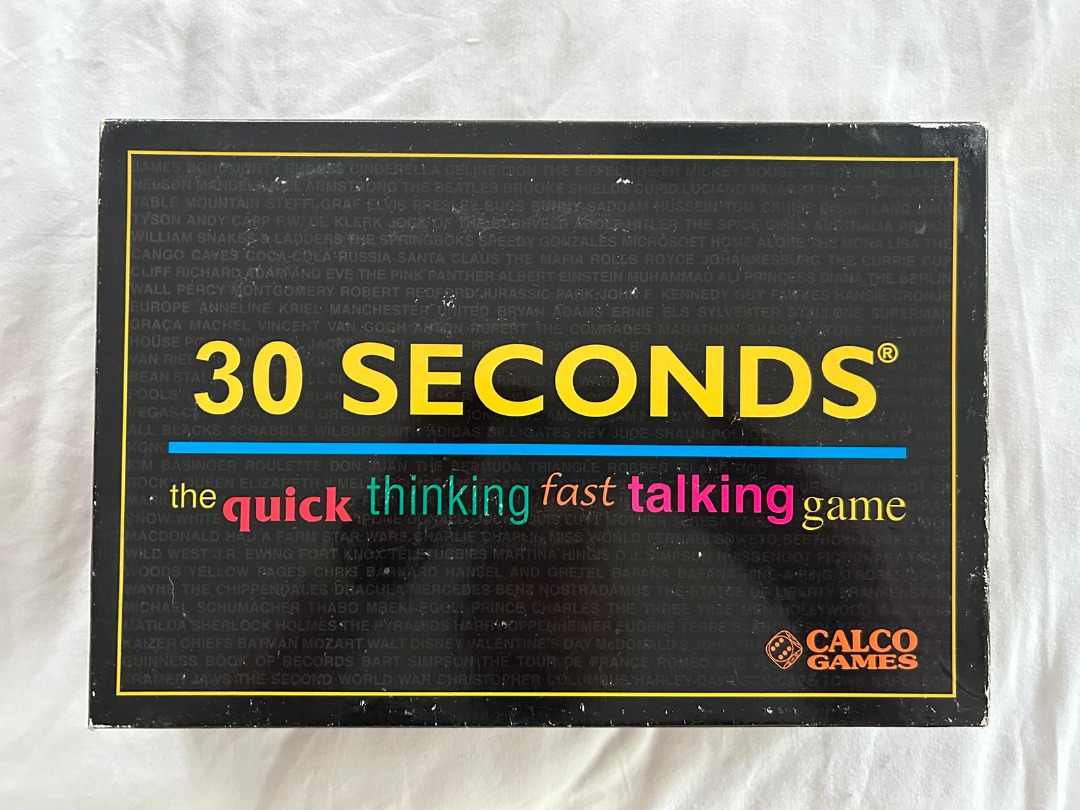 30 seconds board game (South African edition), Hobbies & Toys, Toys ...