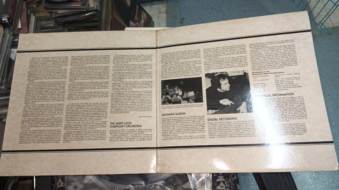 古典名盤 TELARC 發燒天碟 德版 LEONARD SLATKIN / SAINT LOUIS SYMPHONY ORCH., BIZET / GRIEG CARMEN / PEER ...