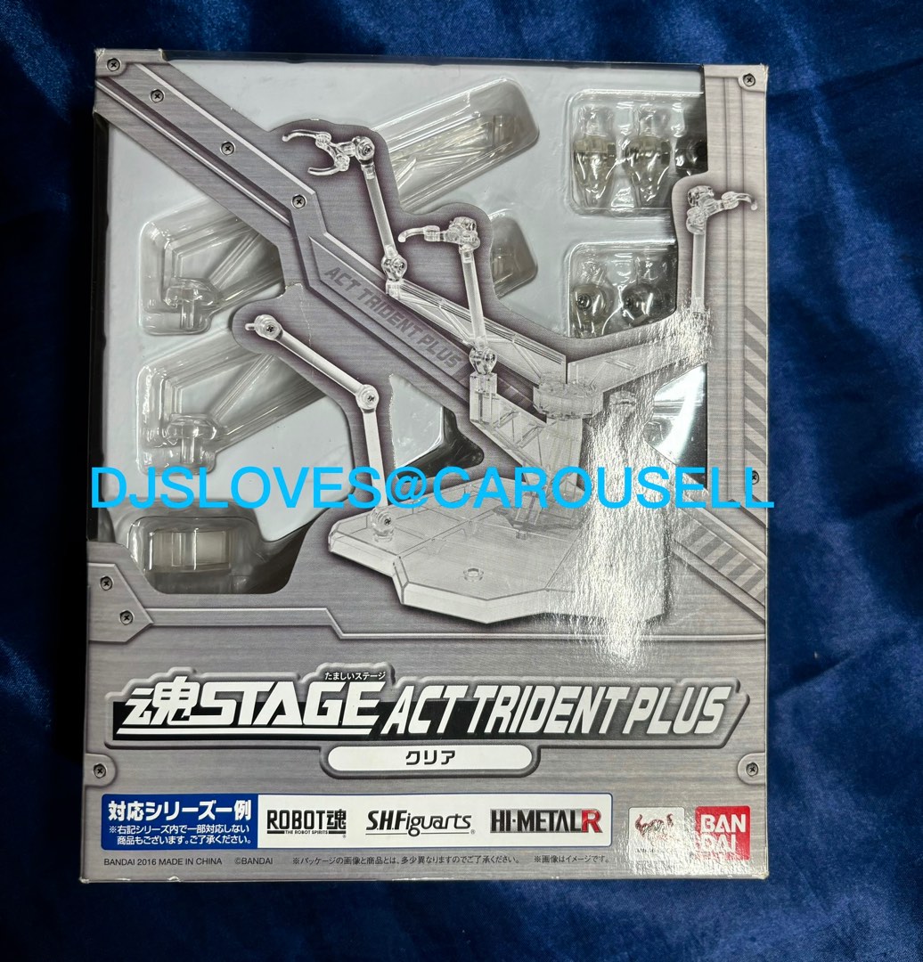 魂 stage Act Trident plus 透明版 Bandai 正版 for robot 魂 Hi metal R mg hg Rg Macross 多用途 支架 , 興趣及遊戲 ...