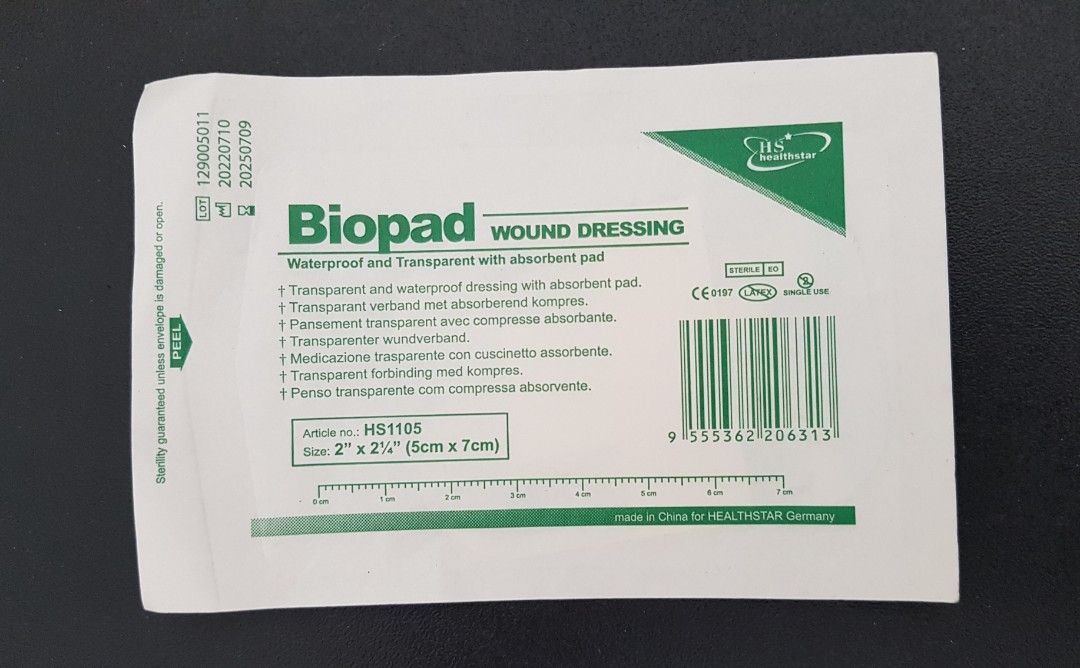 Biopad Wound Dressing Pad, Health & Nutrition, Medical Supplies & Tools ...